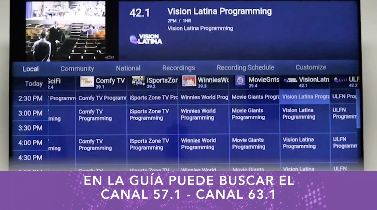 Más caminos para ver las programaciones de Visión Latina Networ ...